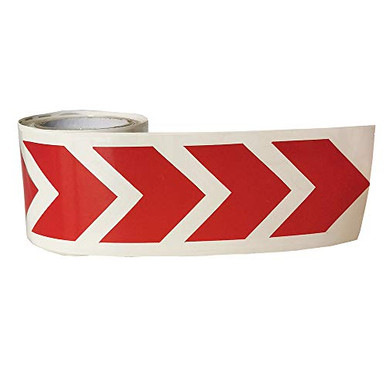 JINBING Arrows Reflective Stickers Safety Caution Warning Sticker ...