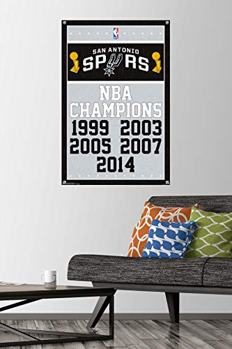NBA San Antonio Spurs - Champions 17 Wall Poster with Push Pins ...