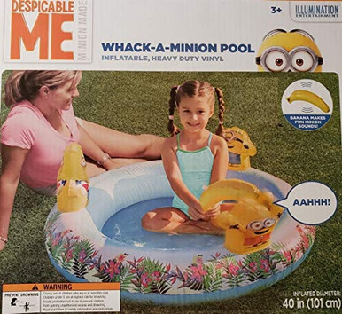 Aqua Leisure 40 Inch Despicable Me Whack-A-Minion Inflatable Pool with ...