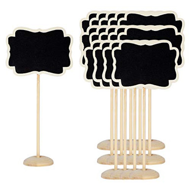 uxcell 15pcs Mini Chalkboards Sign with Supporter 3-4x2-3 Inch ...