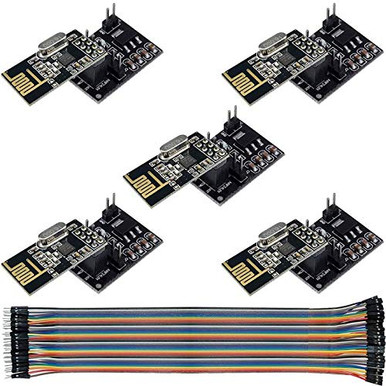 DAOKI 5Pcs Wireless Transceiver Module NRF24L01 2-4GHz Antenna Wireless ...