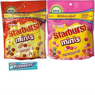 Starburst Mini Candy Variety Pack 8 Ounce Bags of Starbust Minis ...
