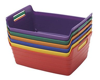 ECR4Kids ELR-20516-AS Assorted Small Bendi-Bins with Handles, Stackable ...