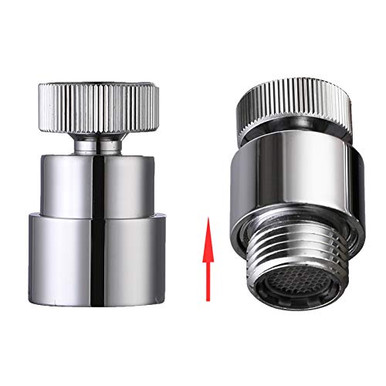 Faucet Aerator with Adapter 360 Degree Sink Valve Diverter Attachment ...