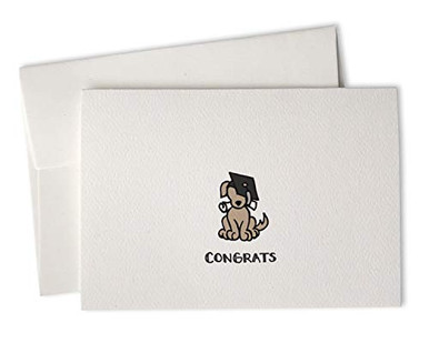 Grad Dog Premium Textured Graduation Congrats Cards - For Friends ...