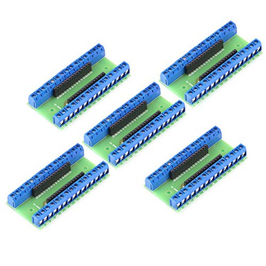 5pcs Nano V3-0 AVR Atmega328P-AU Adapter Nano Terminal Adapter Shield ...