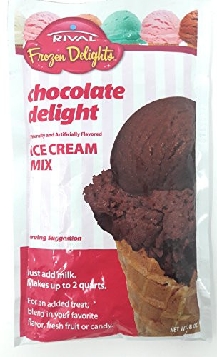 Rival Frozen Delights Chocolate Ice Cream Mix Single Package ...