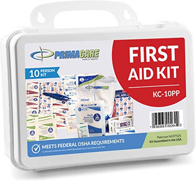 Primacare 10 Person Compact Emergency Preparedness First Aid Kit for ...