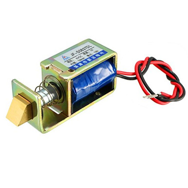 uxcell Electric Door Lock Solenoid DC 6V 15N Force 10mm Stroke Pull ...