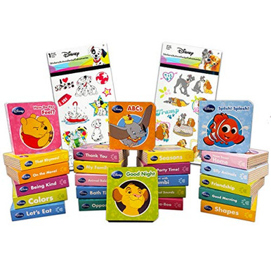 Disney Board Books Set for Babies Toddlers Ages 1-3 Years ~ Pack of 24 ...