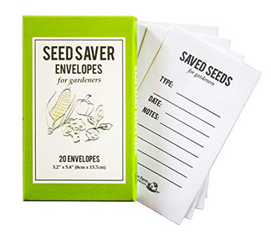 Seed Saver Envelope Gift-Pack for Gardeners- Contains 20 Self-Sealing ...