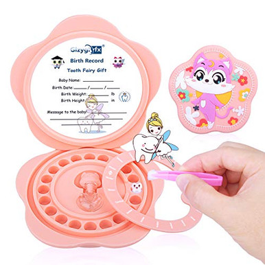 Baby Teeth Keepsake Box Tooth Fairy Lost Deciduous Tooth Collection ...