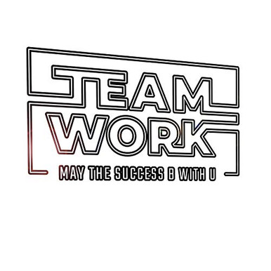 Vinyl Wall Decal Words Teamwork Star Wars Work Office Stickers Mural 33 ...