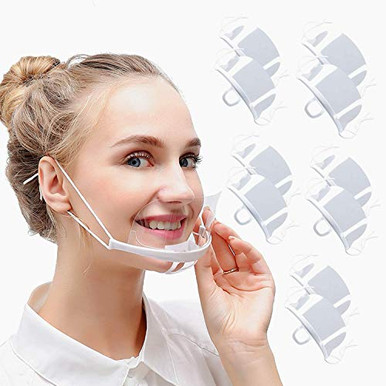 Food Safety Mouth Shields Anti-Fog Transparent Open Face Guard Anti-fog ...