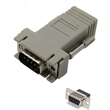 Hozzi 10PCS DB9 to RJ45 Modular Adapter - DB9 Pin Female to RJ45 Female ...