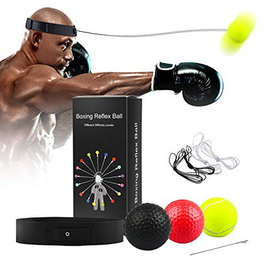 Boxing Reflex Ball 3 Difficulty Level Punching Balls On String with ...