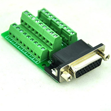 CZH-LABS Slim Right Angle D sub Header Breakout Board Terminal Block ...