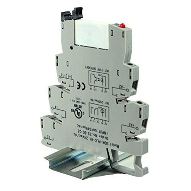ASI ASI328003 24Vac-dc Pluggable SPDT Relay with DIN Rail Mount Screw ...