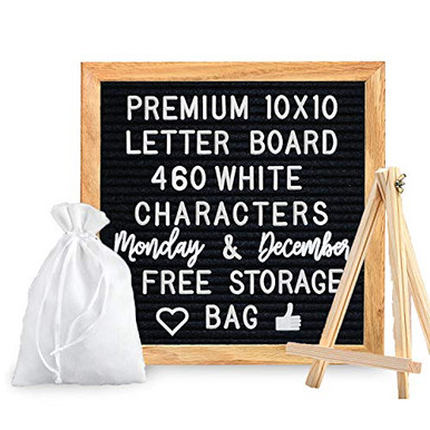 Felt Letter Board 10x10 inch Changeable Message Board with Letters and ...