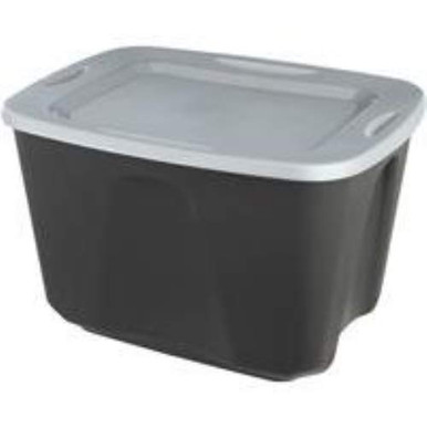 HOME PROD STORAGE 6618BKTS.128 Tote 18 Gallon Black - Warehousesoverstock