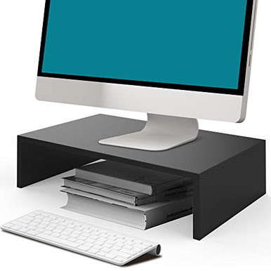 Wood Monitor Stand Riser Ergonomic Space-Saving Monitor Stand Great ...