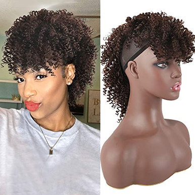 Aisaide afro Kinky Curly Mohawk Ponytail Extension Quick Twist Curly ...
