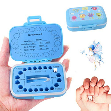 Tooth Holders for Kids Keepsake Baby Milk Teeth Storage Box with ...