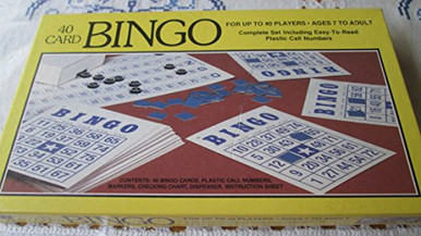 GOLDEN 40 Card Bingo Classic Game for up to 40 Players ...