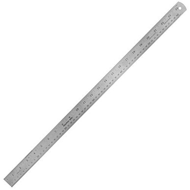 Pacific Arc 24 Inch Stainless Steel Ruler with Inch-Metric Conversion ...