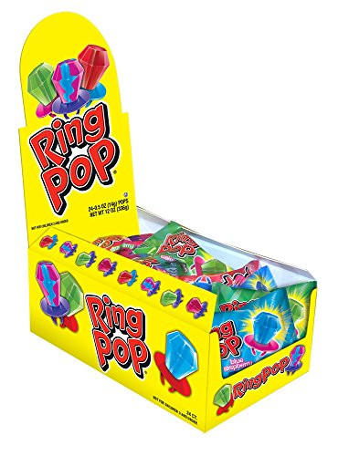 Ring Pop Individually Wrapped Bulk Lollipop Variety Party Pack 24 Count ...