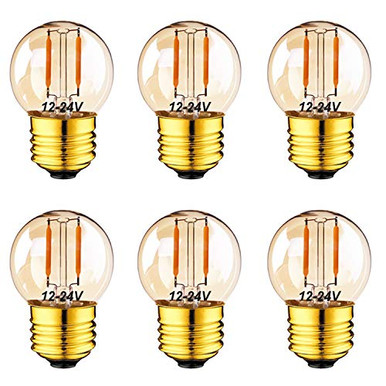 DC AC 12 Volt 24 Volt Light Bulb LED 1W 12V-24V Low Voltage Filament ...