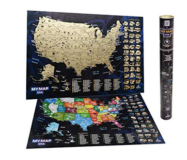 Scratch Off map USA with List of TOP Sport venues Bucketlist USA ...