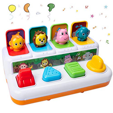HomeMall Baby Interactive Pop Up Animals Toy Toddlers Musical Learning ...