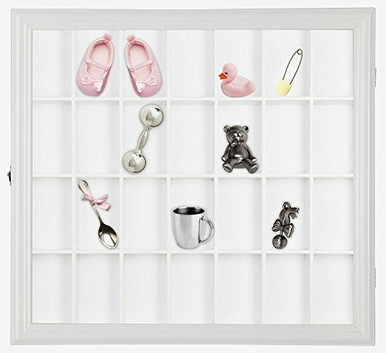 Gallery Solutions 18x16 Collectible Display Case Shadow Box with Hinged ...