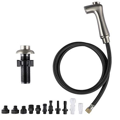 Kitchen Sprayer Replacement Brushed Nickel - Houtingmann Side Sprayer ...