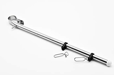 MARINE CITY Stainless-Steel Adjustable Clamps Rail Mount Flag Staff ...