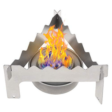Lixada Outdoor Ultralight Folding Titanium Pot Stand with Titanium Mini ...