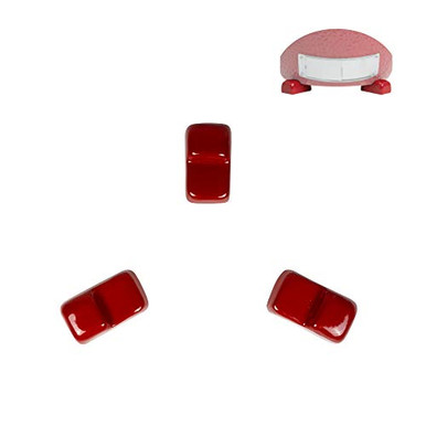 CHARAPID Ceramic BBQ Feet Shoes for Big Green Egg Kamado BBQ Grill Big ...
