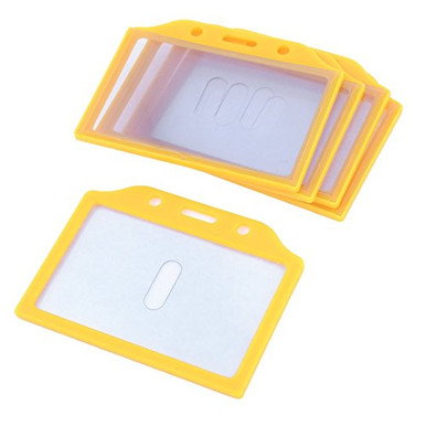 Uxcell Plastic Frame School Slide ID Card Holder, 85 x 52mm, 5-Piece ...