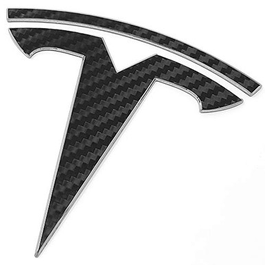 Custom Cut Graphics Tesla Model Y Logo Decal Wrap 11-pc Set Carbon ...