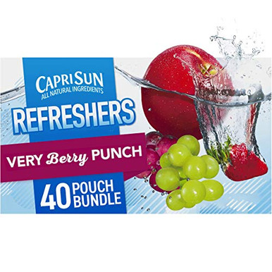 Capri Sun Fruit Refreshers Very Berry Punch Ready-to-Drink Juice 40 ...