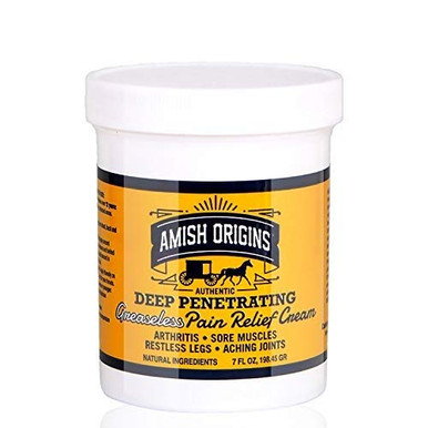 Amish Origins Deep Penetrating Pain Relief Cream Greaseless 7 oz ...