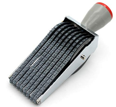 Date Stamp 8 Digits Roller Stamp Personalized English Alphabet Number ...