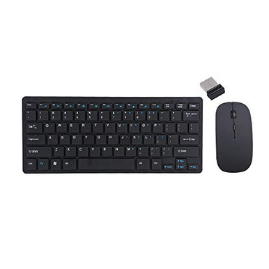 Wireless Keyboard Mouse Kit 78 Key FN Key Keypad Ultra-Slim Keyboard ...