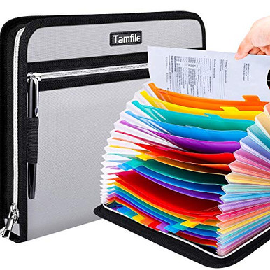 Document Organizer Fireproof Safe Waterproof Expanding File Bag ...