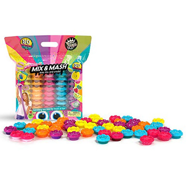 COMPOUND KINGS Mix Mash 50 Slime Containers DIY Slime Kit for Kids Non ...