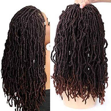 VRUnique Nu Locs Wavy Faux Individually Most Natural Crochet Synthetic ...