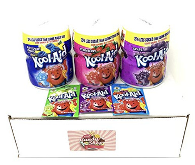 Kool-Aid Drink Mix Variety Pack of 3 Flavors in 19 oz Canisters ...