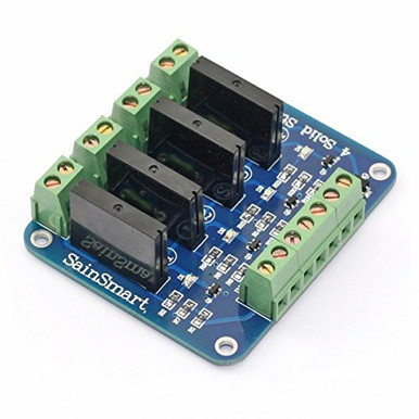 SainSmart 5V 4-Channel Solid State Relay Board for Arduino Uno ...
