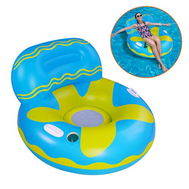 SUNSHINEMALL Swimming Inflatable Float Rafts Floating Sofa Pool Party ...